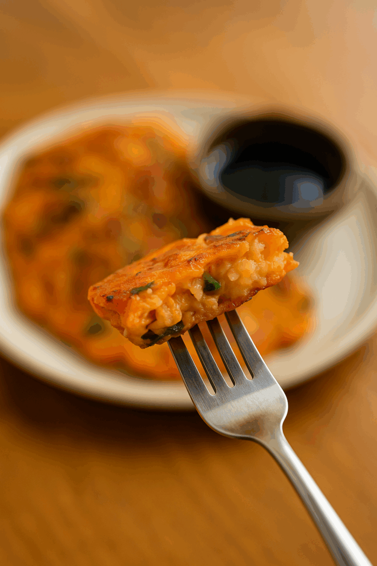 Easy Korean Kimchi Pancake Recipe (Crispy & Delicious) - MANGTOGO
